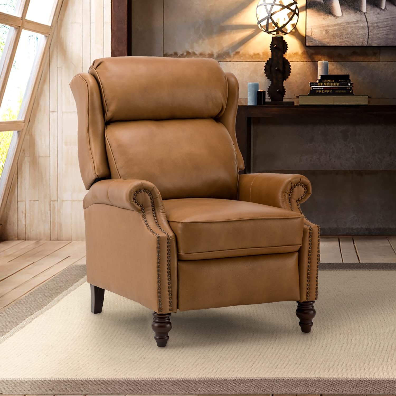 HULALA HOME Genuine Leather Manual Recliner Chair in Philippines | Ubuy HULALA HOME Genuine Leather Manual Recliner Chair in Philippines | Ubuy